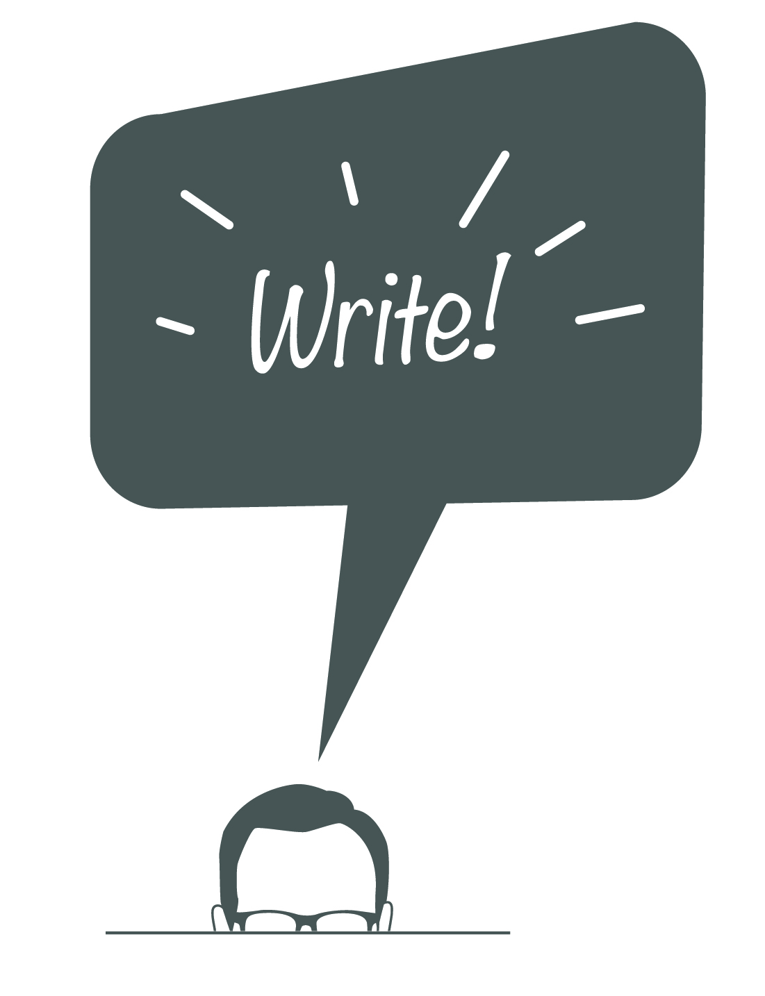 "Write", he said. | i could cry but i don't have time